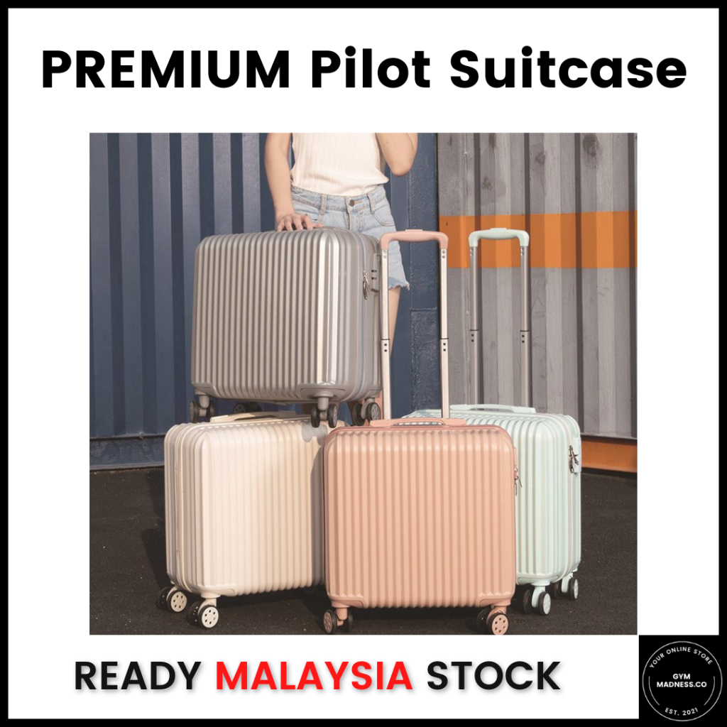 18INCH PREMIUM Pilot Suitcase 360 Portable Boarding Luggage Travel Bag ...
