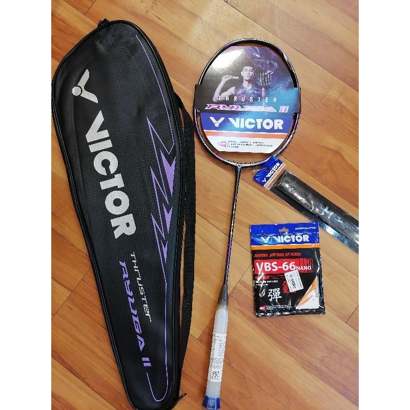 VICTOR THRUSTER RYUGA II FREE STRING, GRIP AND COVER | Shopee Singapore