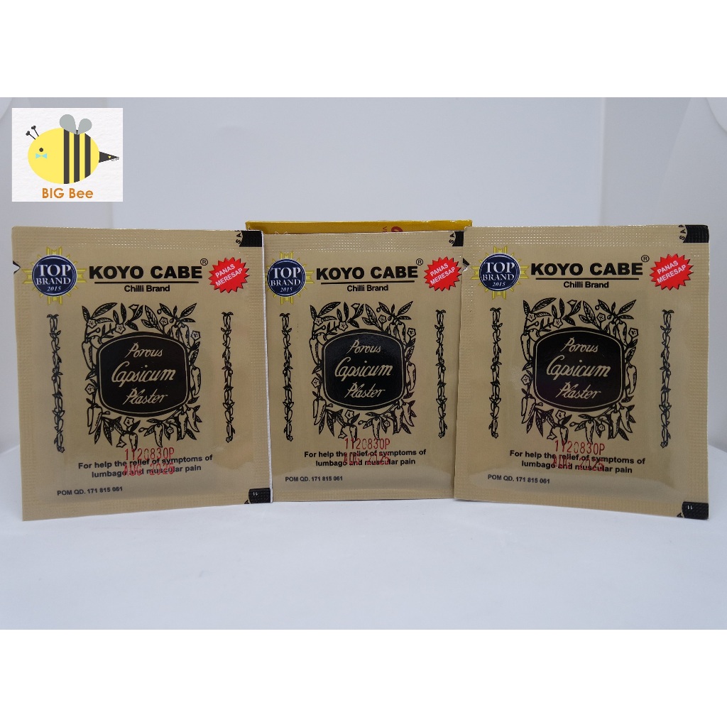 (Chilli Brand) KOYO CABE Capsicum Plaster (1 Pcs) | Shopee Singapore