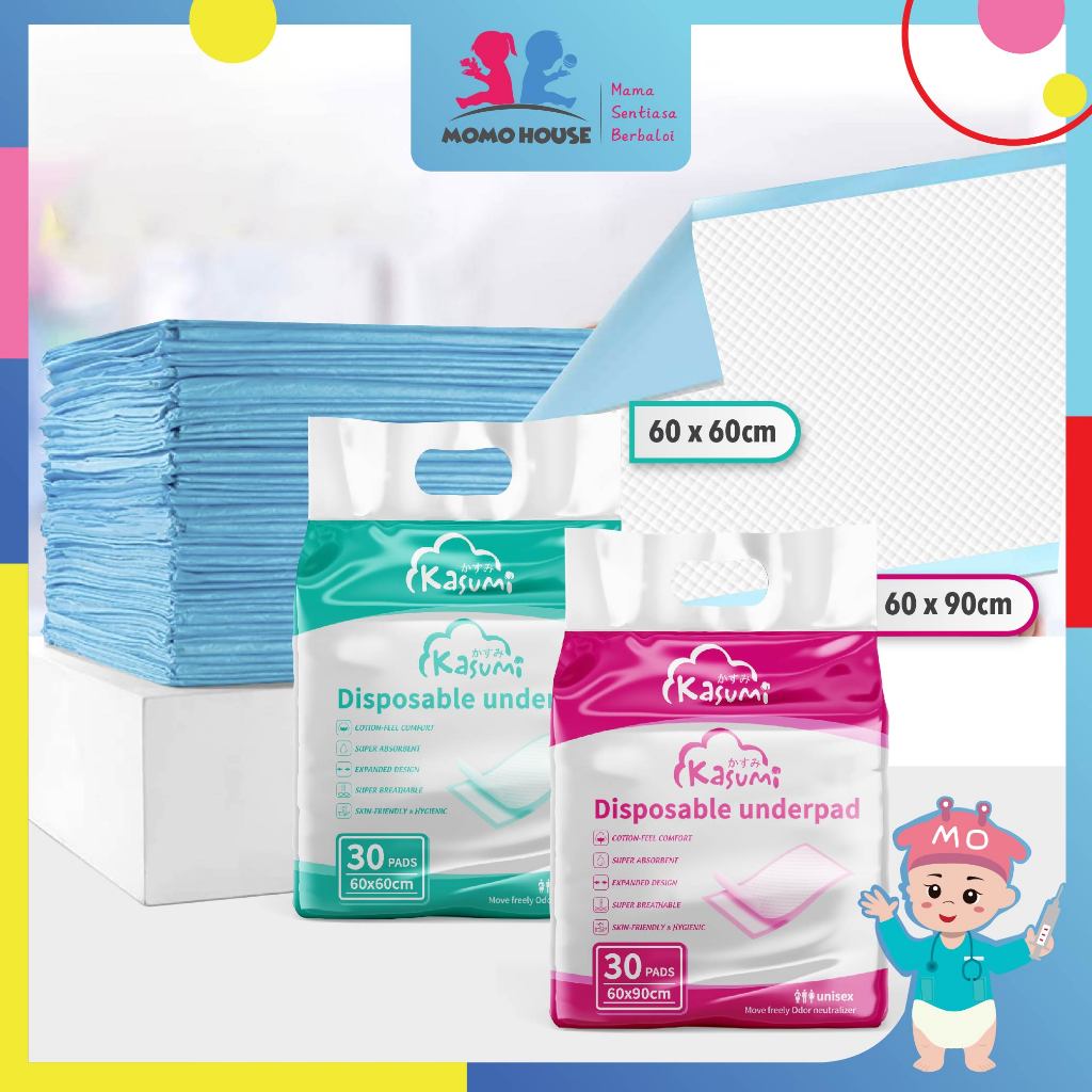 [Shopee Choice] 30 Pcs Kasumi Disposable Underpad Breathable Changing ...