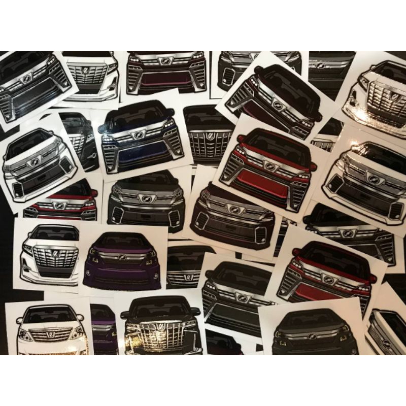 Toyota Alphard Vellfire UV sticker | Shopee Singapore