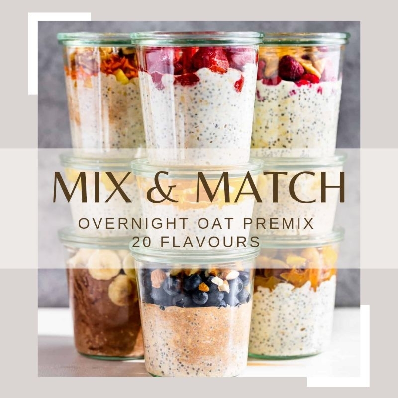 BUY 6 GET A FREE SUDU Mix Match Overnight Oat Premix 30 High Fiber ...