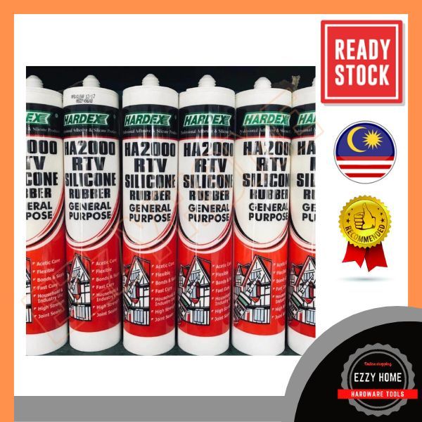 HARDEX HA-2000 RTV Silicone General Purpose Clear & White | RS200 HARDEX GAP FILLER / RS-200 ...