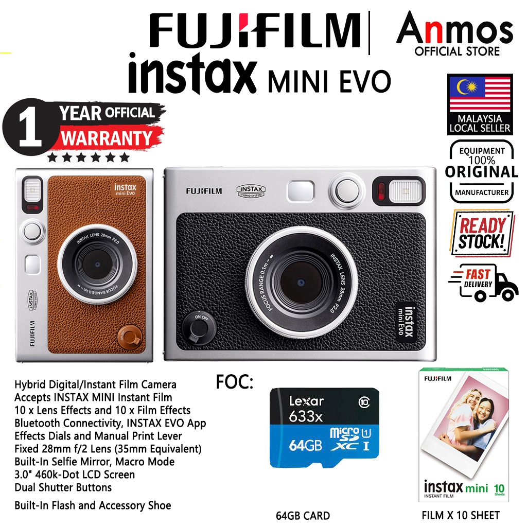 Fujifilm Instax Mini EVO / Fuji Instax Mini EVO / Instax EVO (1 YEAR ...