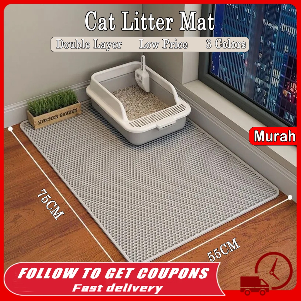 Cat Mat Double Layer Cat Litter Mat Trapping Mat Waterproof Washable ...