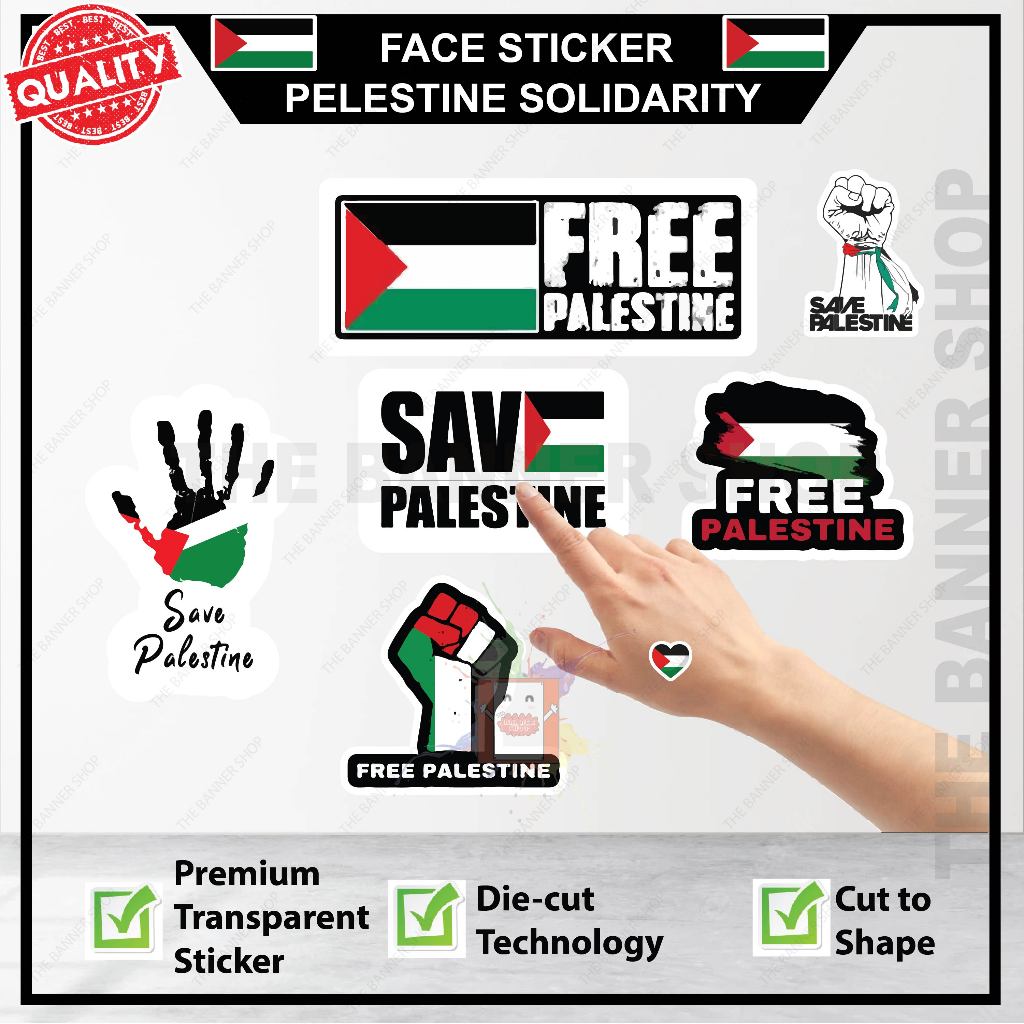 Palestine Sticker Solidarity Palestine Face Sticker of 20PCS | Shopee ...