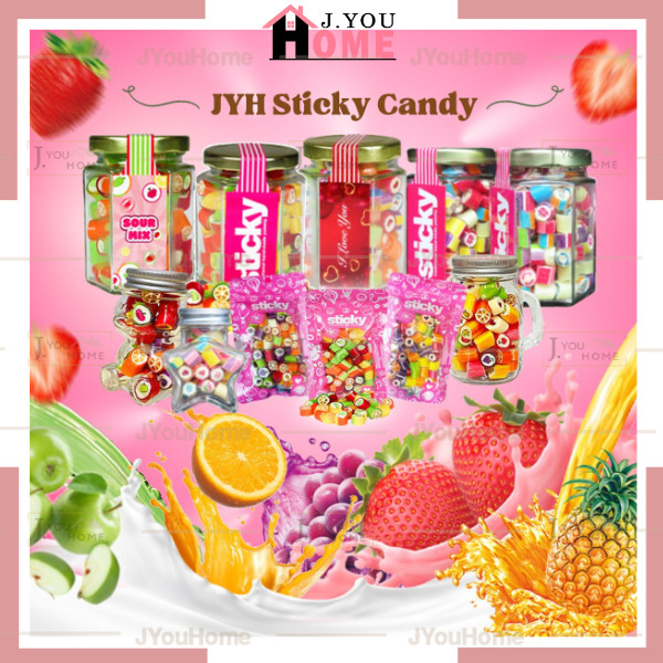 Sticky Candy Handmade 30g/40g/70g/120g/170g Mix Fruits Flavors Sweet Sour Set Snacks Candy ...