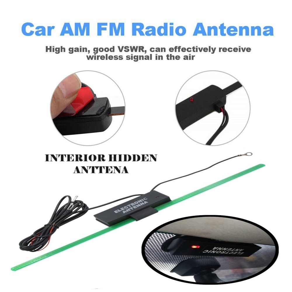 Car Aerial Interior Antenna Windshield Electric Antena Radio 12V FM/AM ...