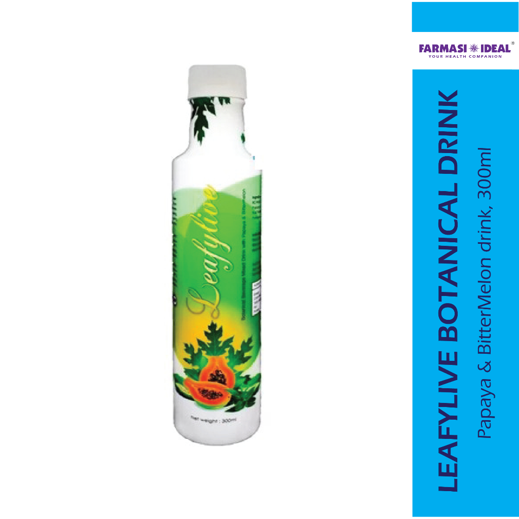 Leafylive Botanical Drink 300ML (Papaya Bitter Melon for Cold & Fever ...