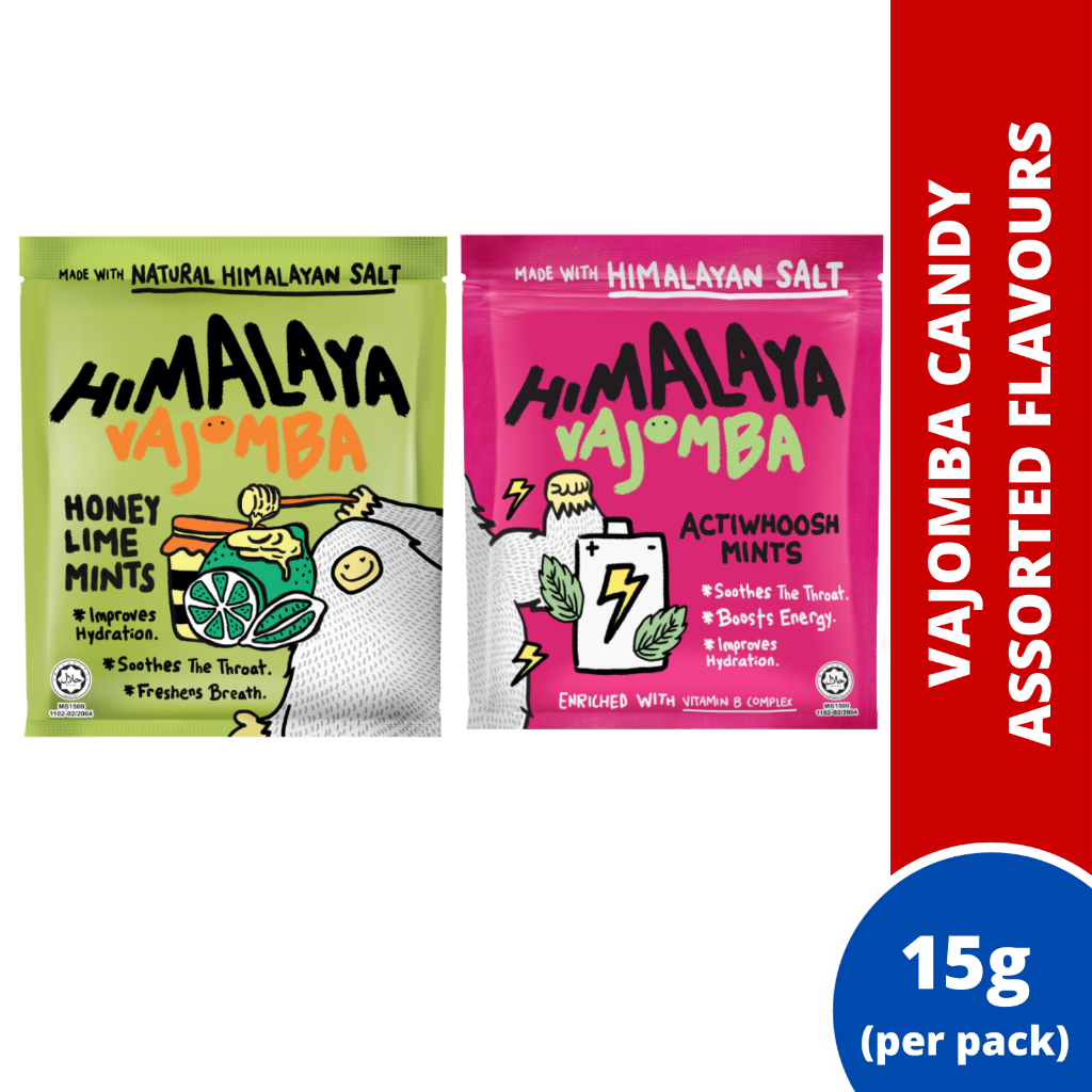 Himalaya Vajomba Candy - Assorted Flavours (15g) Himalayan Salt Candy ...