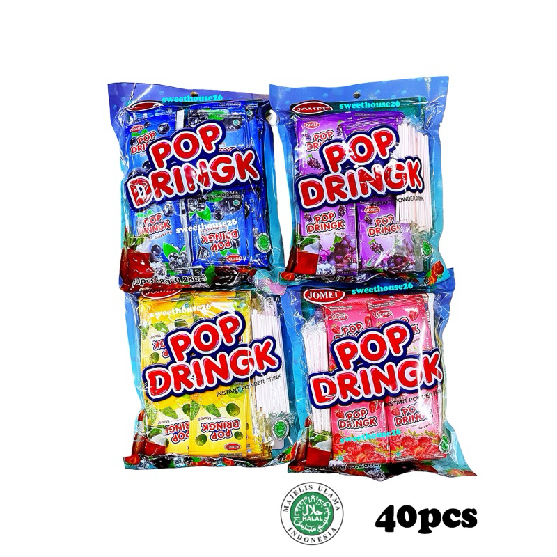 Pop Dringk Powder Serbuk Pop Drink 20‘s/40's Halal | Shopee Singapore