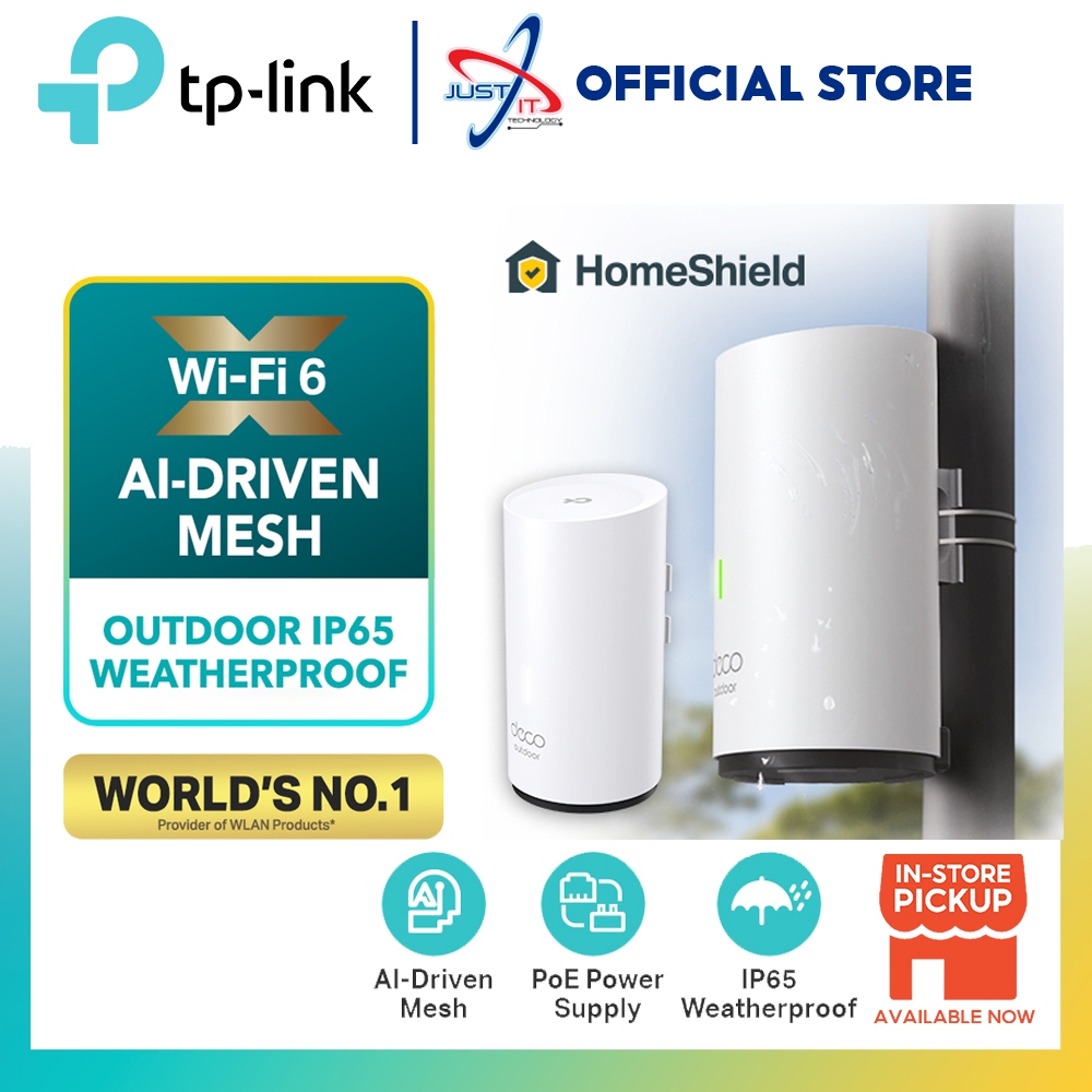 TP-Link Deco X50 Outdoor AX3000 Whole Home Wi-Fi 6 Mesh (1 Pack ...