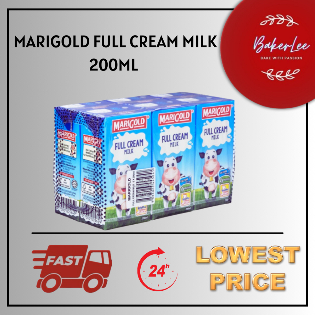 MARIGOLD FULL CREAM MILK 200ML x1 | Shopee Singapore