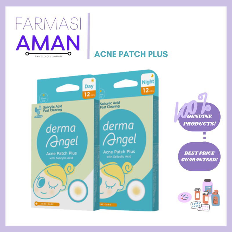 Derma Angel Acne Patch Plus With Salicylic Acid (Day / Night) | Shopee ...