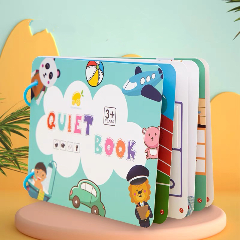 DIY Montessori Quiet Book for Toddlers, Montessori Busy Book for Kids ...