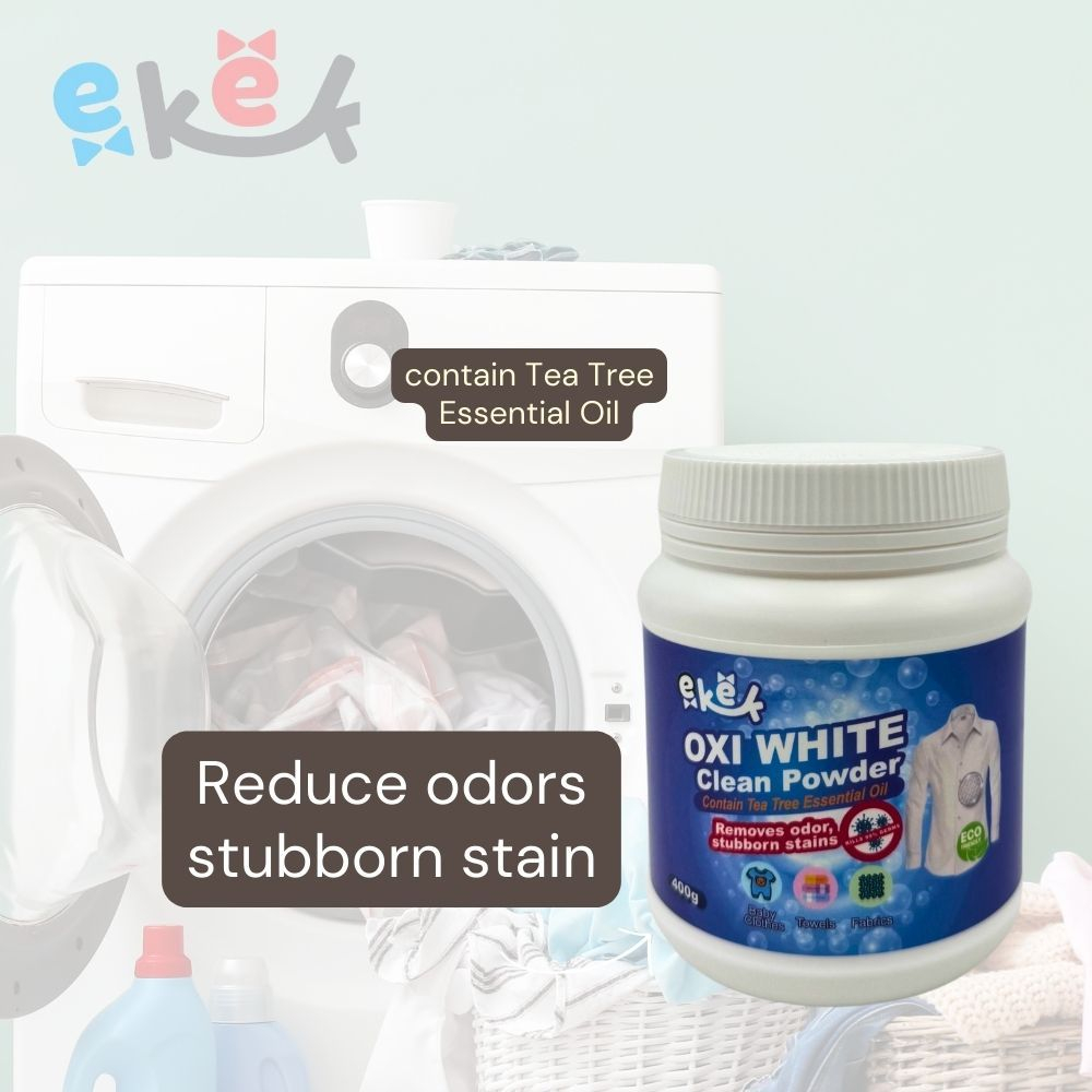 ekek Oxi White Clean Powder 400g/laundry booster/dark sport stain ...