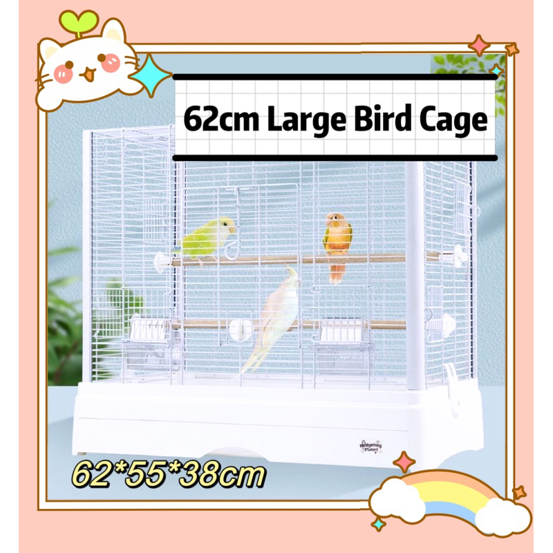 Stainless steel bird cage parrot bird cage 62cm Bird Cage Large Bird ...