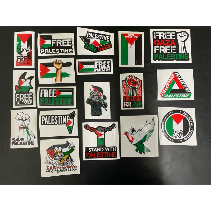 STICKER PALESTINE PVC KALIS AIR | Sticker Motor & Kereta, Helmet ...