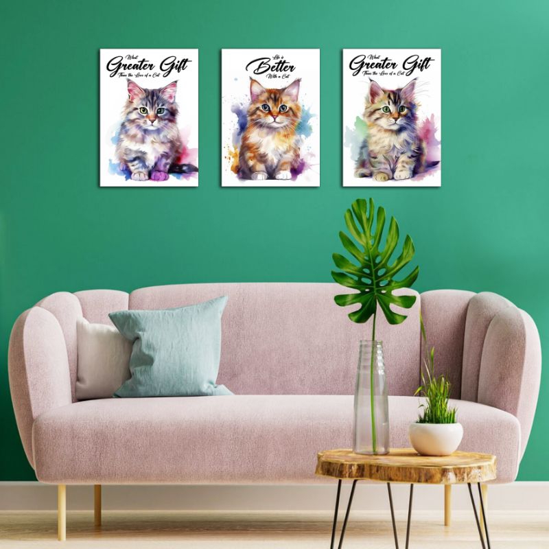 Poster Kucing - MDF Board (Cat Poster) | Shopee Singapore