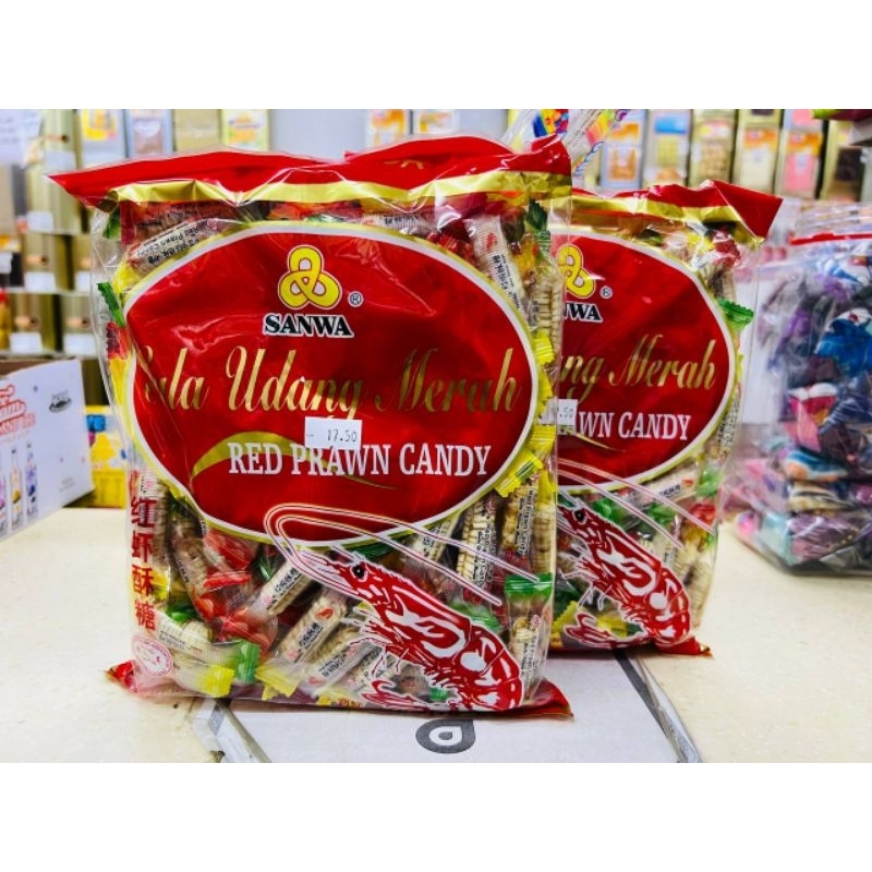 MERAH 700g SANWA RED PRAWN CANDY/HALAL RED Shrimp Sugar | Shopee Singapore