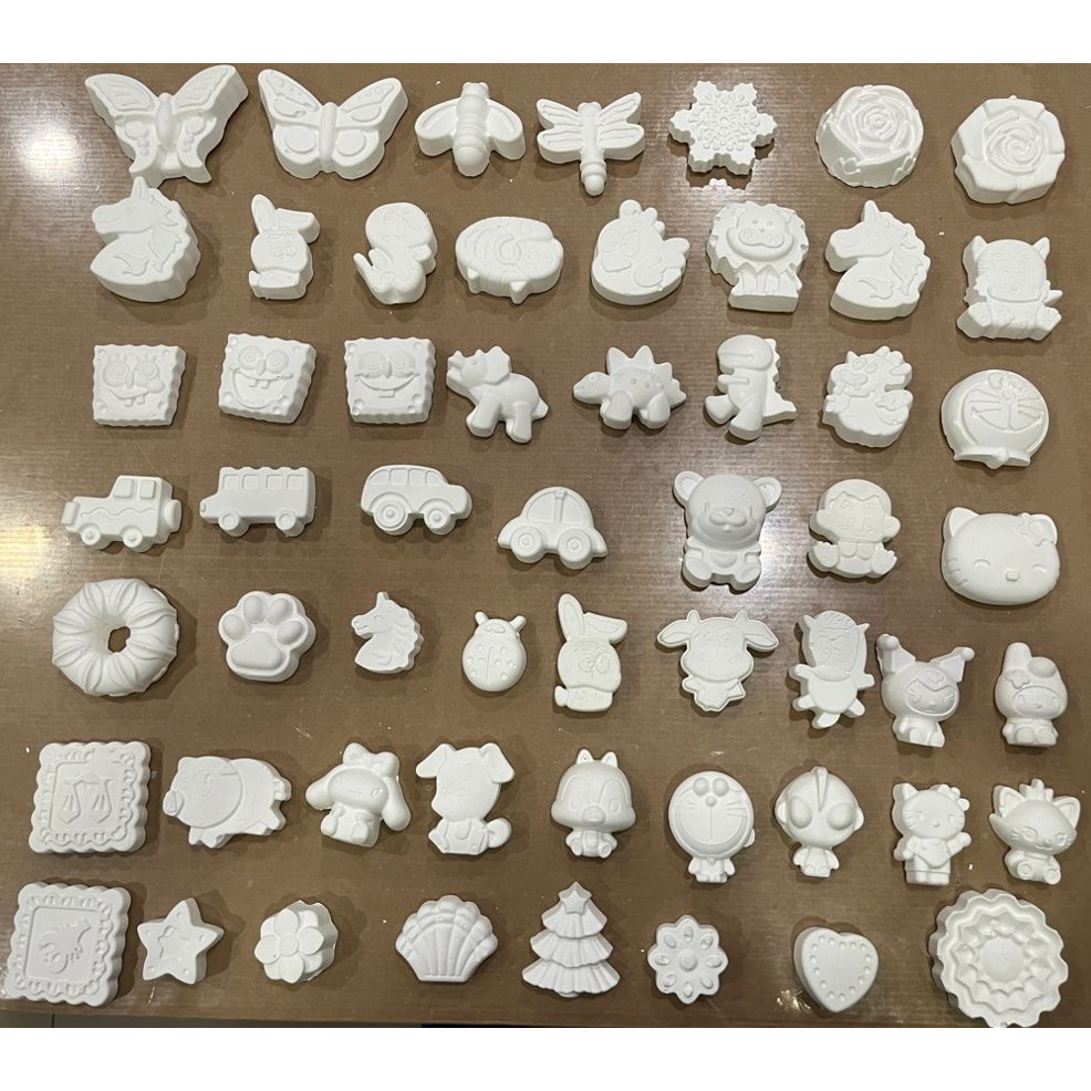 20pcs DIY Plaster Painting Toy Gypsum Powder Mould Educational Cartoon ...