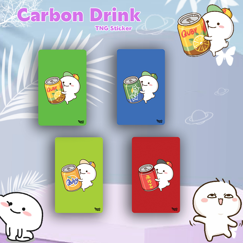 Carbon Drink TNG Sticker - Tng Touch N Go Sticker/Bank Card Sticker ...