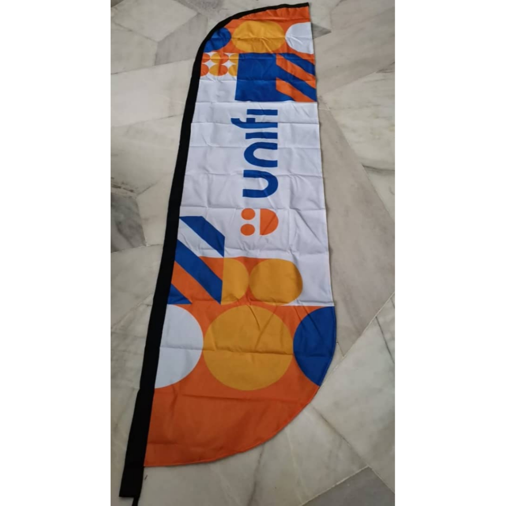 Unifi new logo Full Set Feather Flag/Flag only/Case only/Stand only ...