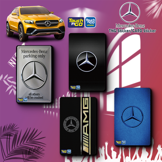 MERCEDES-BENZ Car TNG Sticker - Tng Touch N Go/Bank card protective ...