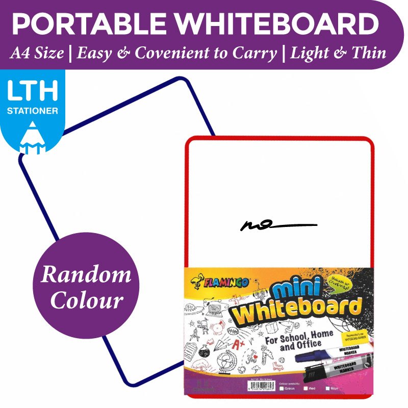 LTH A4 Size Portable Mini Whiteboard A4 Writing Board White Board ...