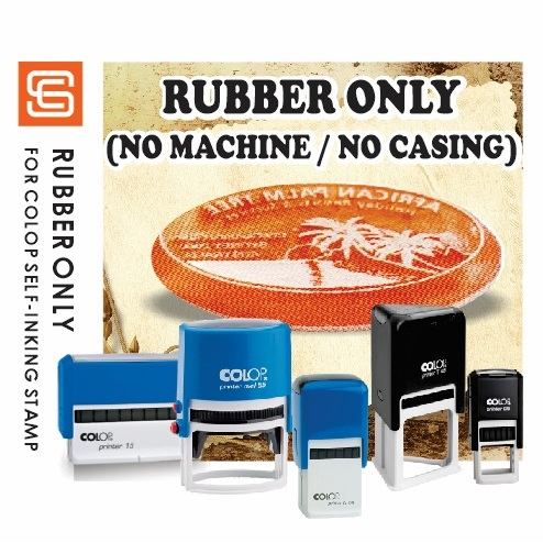 CUSTOM MADE RUBBER ONLY FOR COLOP SELF-INKING STAMP | REPLACEMENT ...