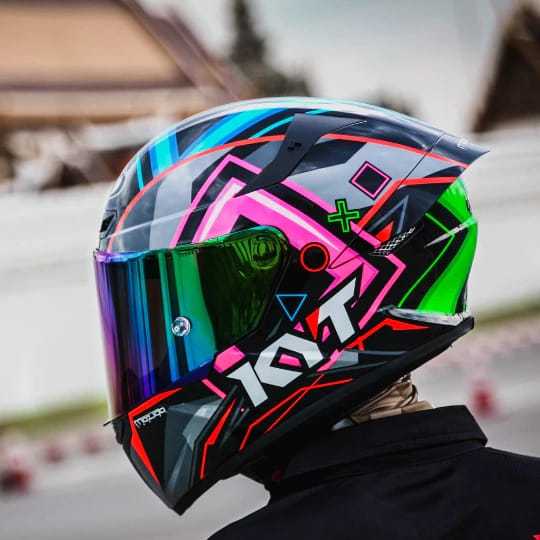 KYT TT COURSE FULL FACE RATTHAPARK PLAY REPLICA HELMET | Shopee Singapore