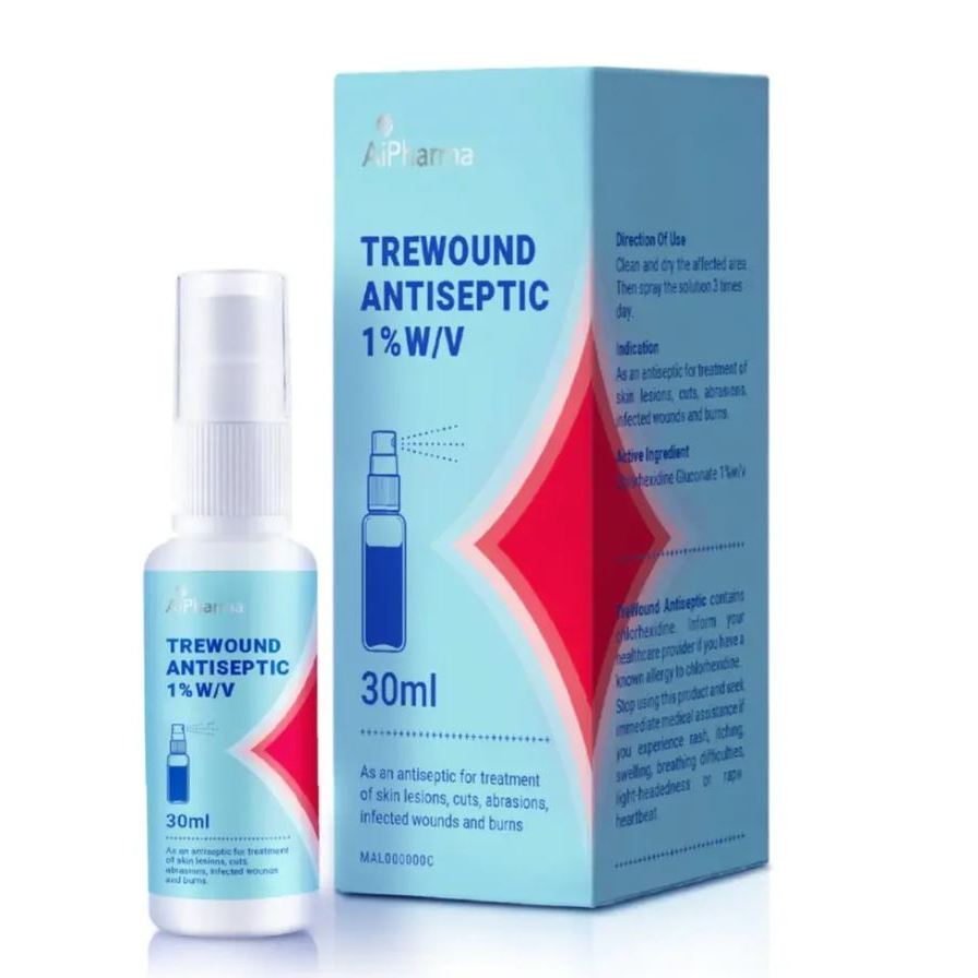 Aipharma Trewound Antiseptic Spray 1% v/v 30ml ( Antiseptic skin ...