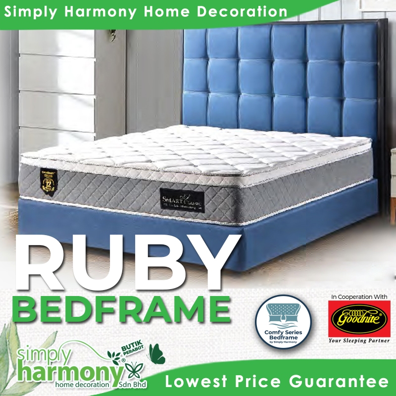 SHSB Goodnite Ruby Bedframe / Divan + Headboard / Katil / Bedframe / King / Queen Size ...
