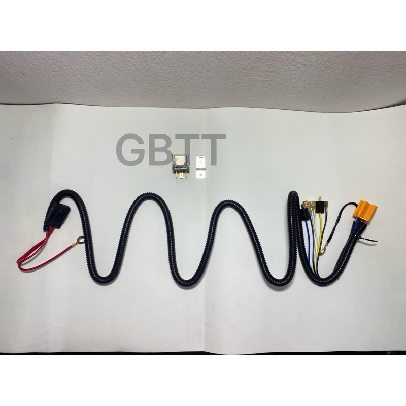 12v car horn wiring kit plug n play wire relay bm horn wire kit ...