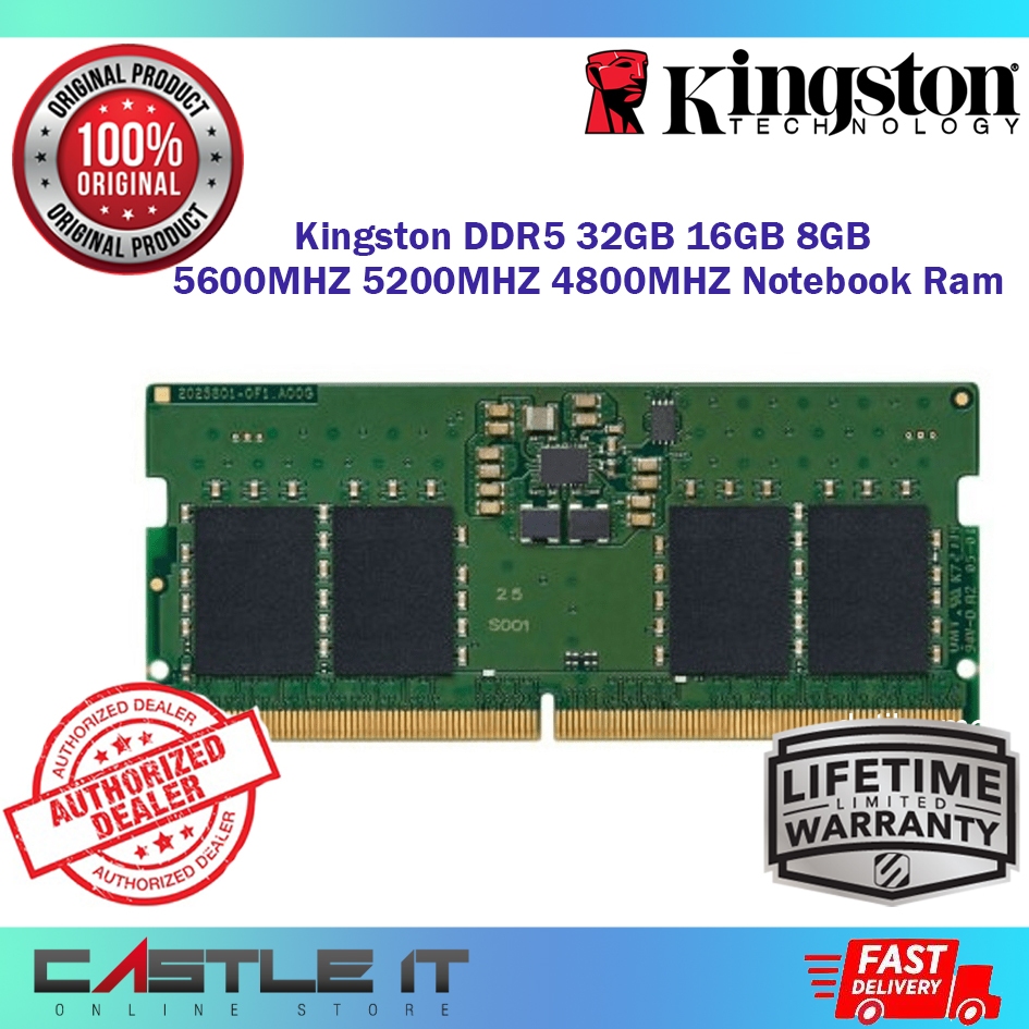 Kingston Notebook DDR5 48GB 32GB / 16GB / 8GB 5600MHZ 5200MHZ 4800MHZ ...