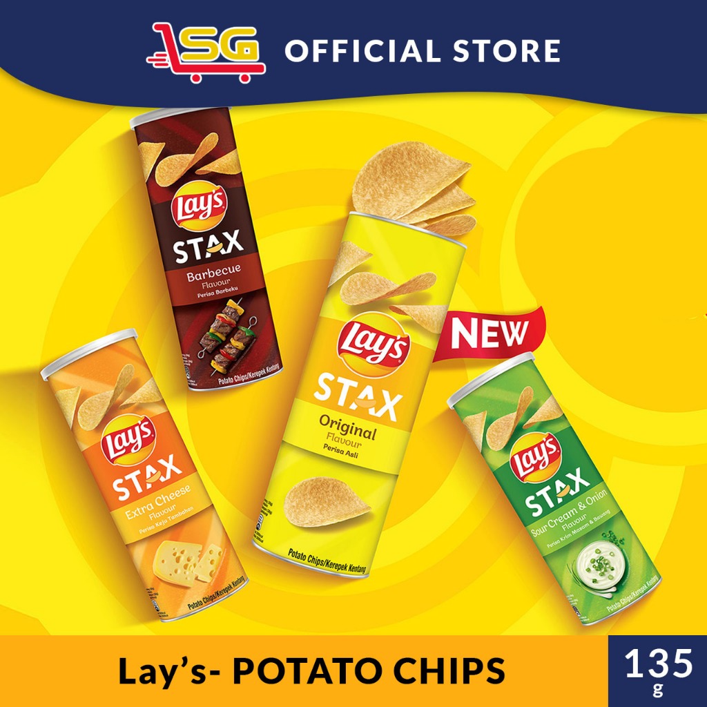 SG | Lay’s Stax Potato Chips 135g | Shopee Singapore