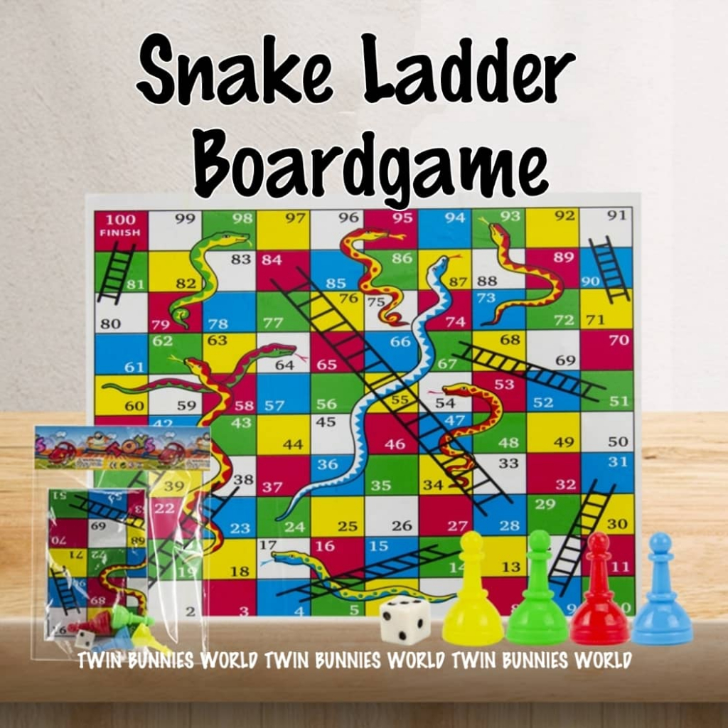 Snake Ladder Board Game Snake Chess Goodies Bag Kids Present Mini Toys ...