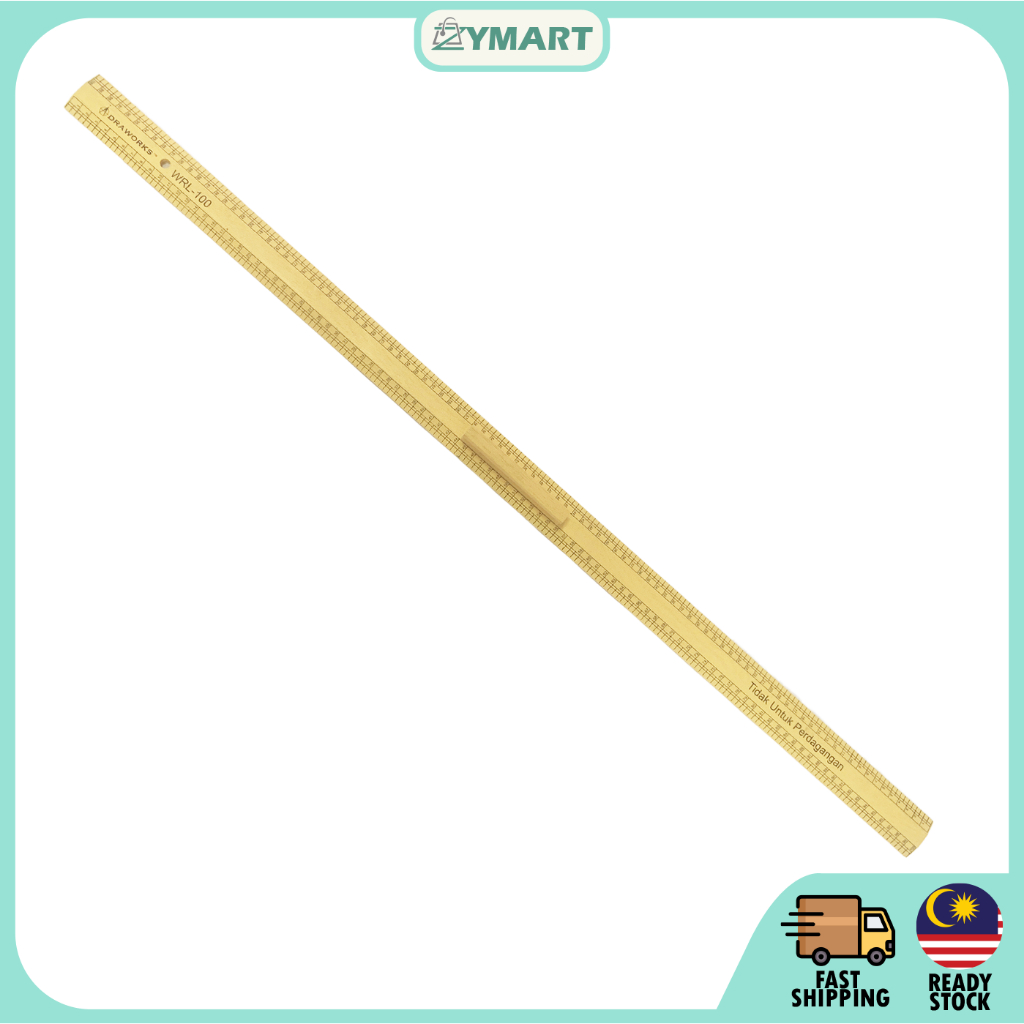 Wood Ruler 100cm 1 Meter with Handle Pembaris Kayu Panjang Tukang Jahit | Shopee Singapore