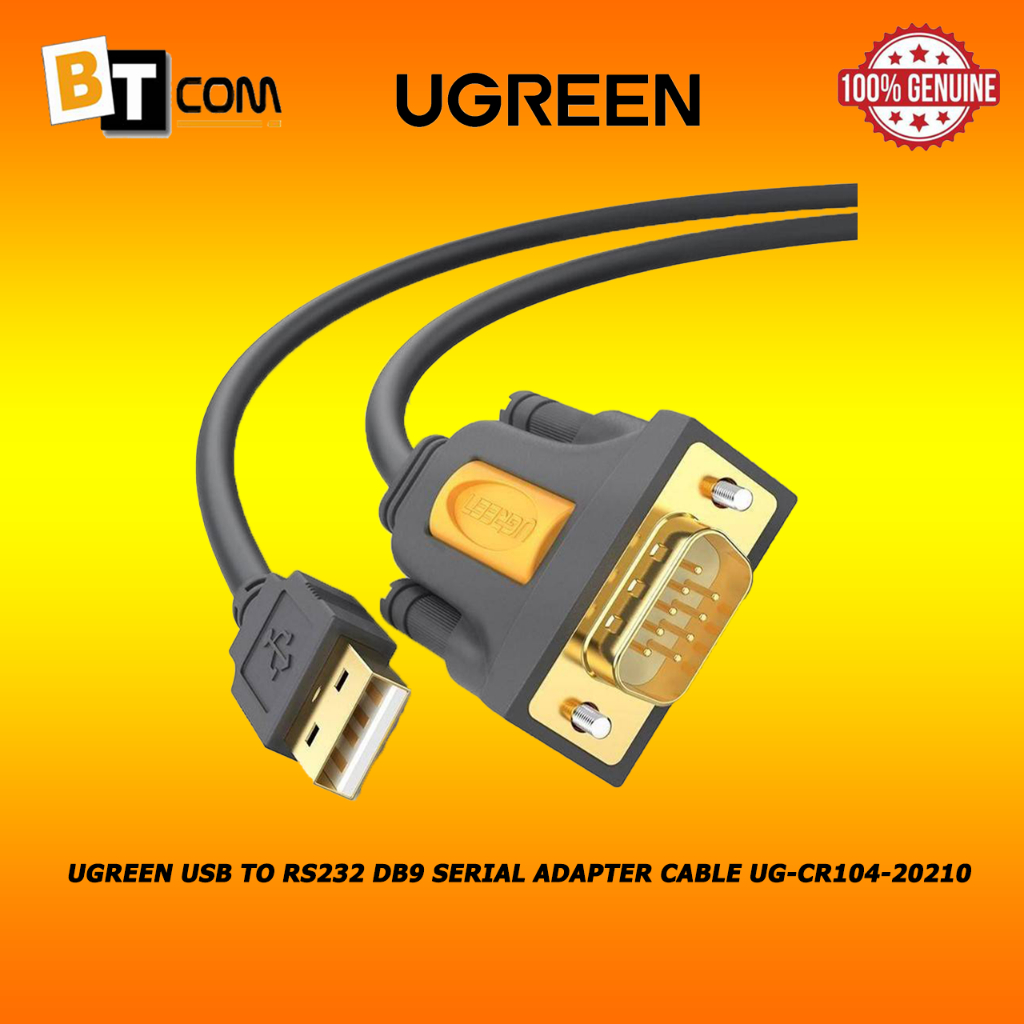 UGREEN USB TO RS232 DB9 SERIAL ADAPTER CABLE UG-CR104-20210 | Shopee Singapore