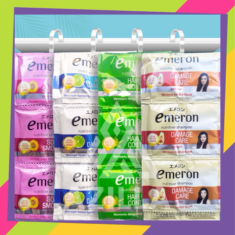 shampo emeron all varian 1 renteng isi 12'sachet (24pcs) | Shopee Singapore