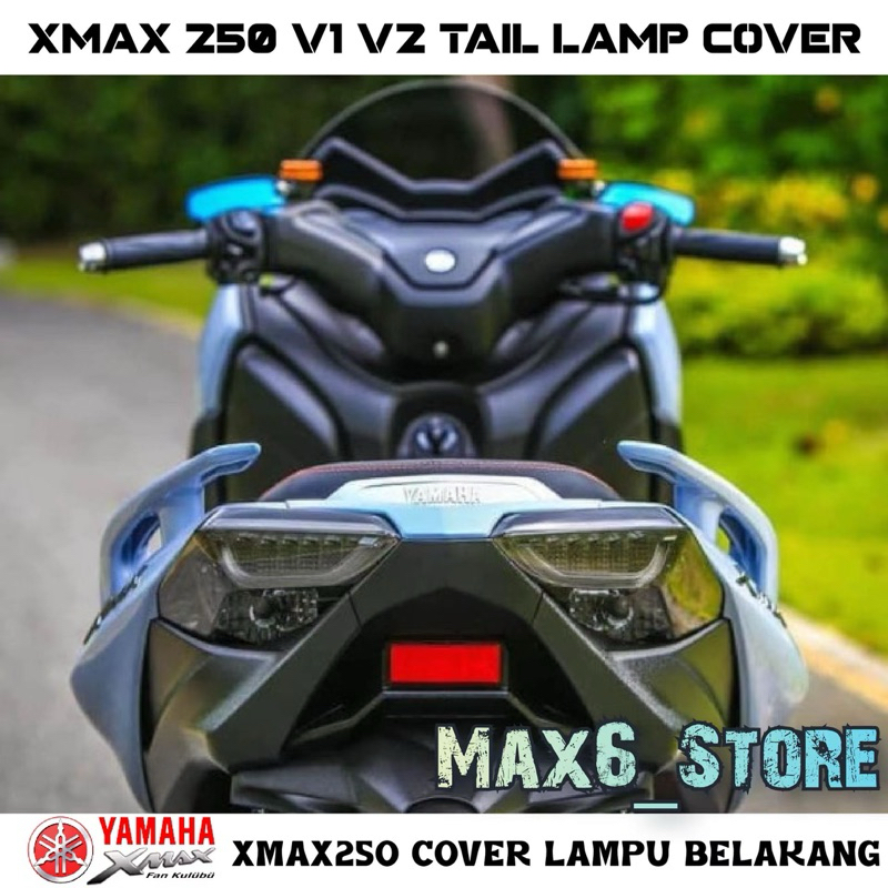 Yamaha XMAX V1 V2 Smoke Tail Lamp Cover XMAX250 Lampu Belakang Cover ...