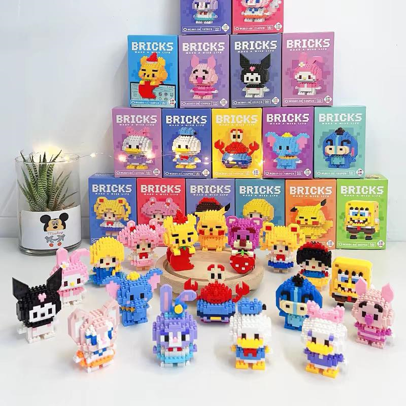 Mini Building Blocks Nano Bricks DIY Toy Sanrio Cute Cartoon Character ...