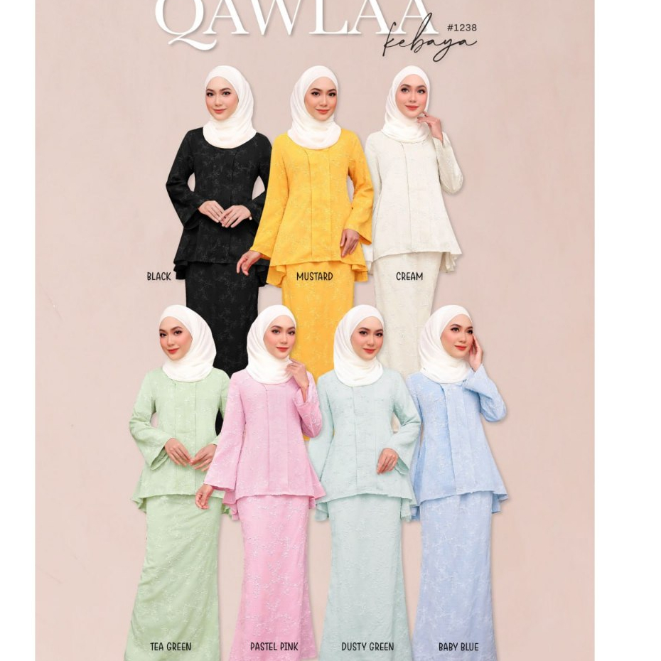 CHICCHOC QAWLAA KURUNG MODEN ALA KEBAYA PEPLUM FISHTAIL MERMAID SKIRT ...