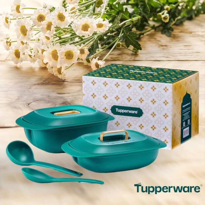 TUPPERWARE SERVING SET WITH BOX | Shopee Singapore