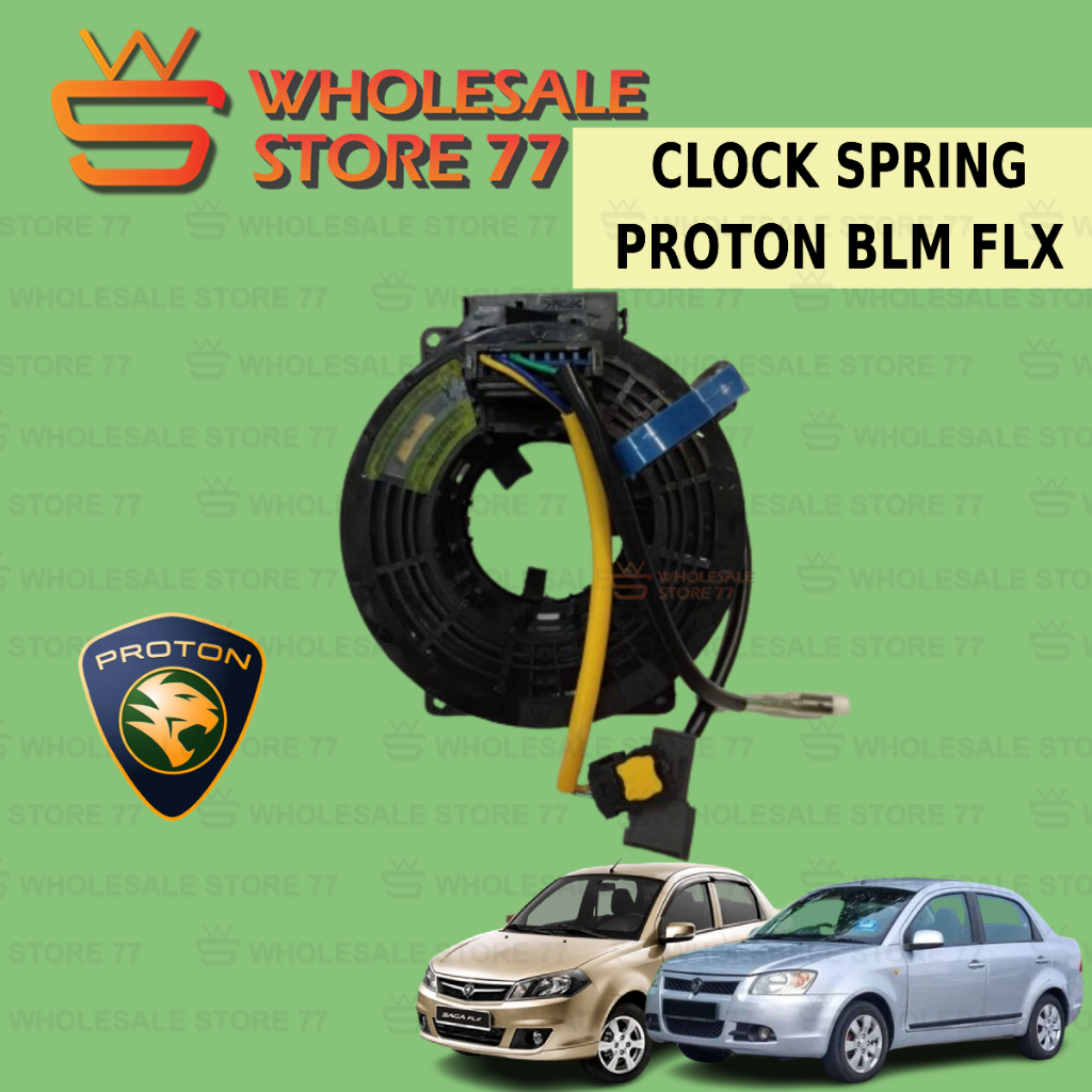 WARRANTY | Proton Saga BLM FLX 2 Way New Socket Spring Cable Clock ...