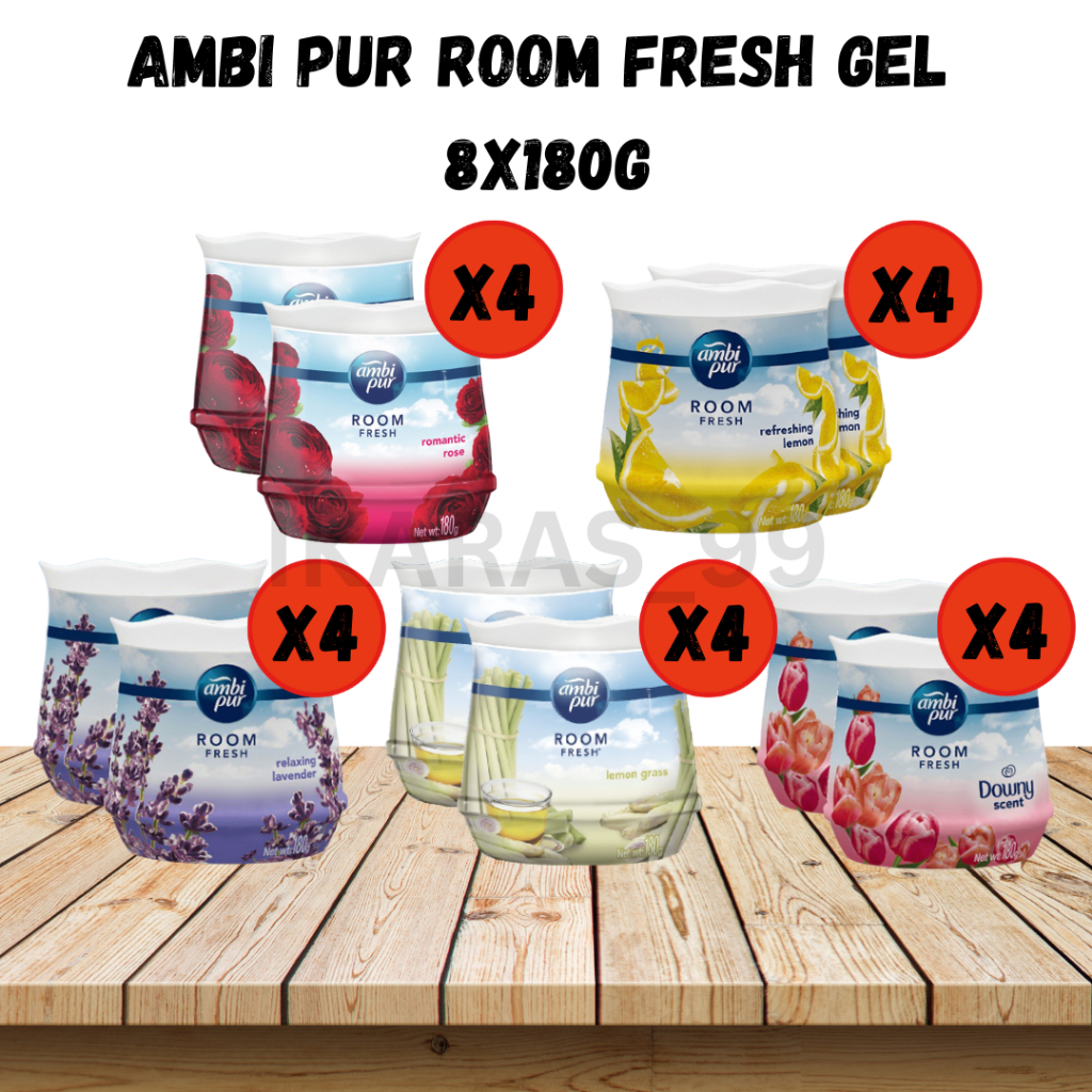 AMBI PUR ROOM FRESH GEL 8 X 180G (1 CARTOON) | Shopee Singapore