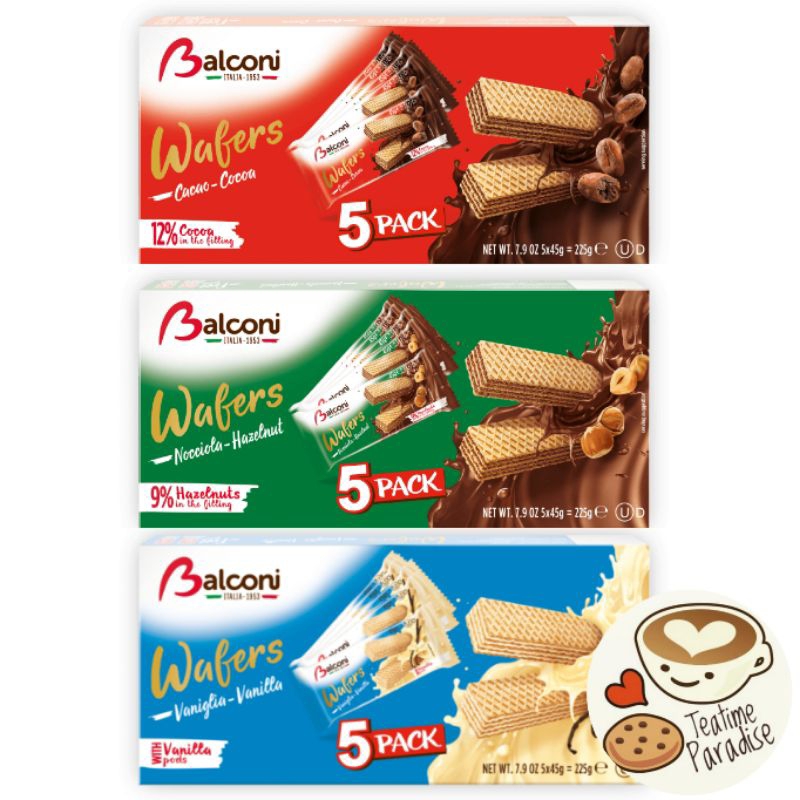 Balconi Wafer 225g (Cocoa / Hazelnut / Vanilla) | Shopee Singapore