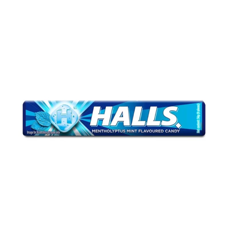 Halls Stick Mentholyptus Mint Flavoured Candy 9 Pieces (34G) | Shopee ...
