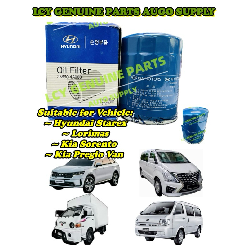 HYUNDAI STAREX, LORIMAS, SORENTO, PREGIO VAN DIESEL OIL FILTER (4X000 ...