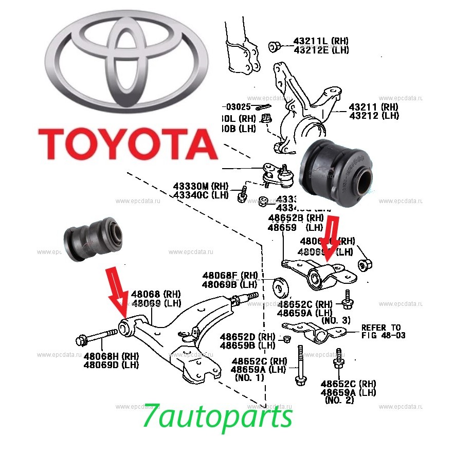 Spec Toyota Corolla SEG EE100 AE101 Front Lower Arm Bush Big & Small ...